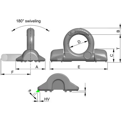 LRBS Lashing-Load ring - RUD